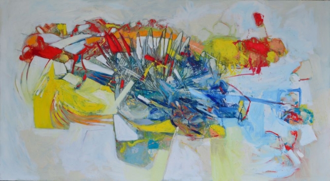 Ojo del Alma - Omar Gatica- 2017 - oleo sobre tela- 130 x 230 cm