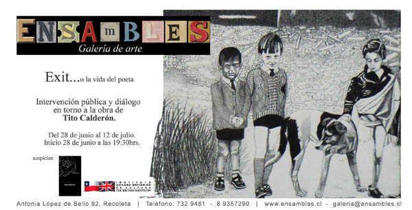 Exit... o la vida del poeta. Exposición de Tito Calderón